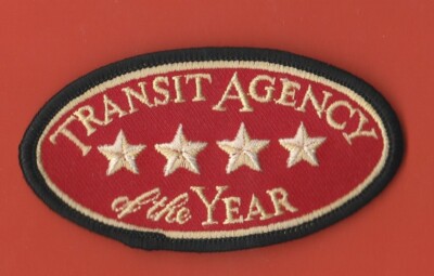 VINTAGE TRANSIT AGENCY 4 STARS OF THE YEAR PATCH | eBay