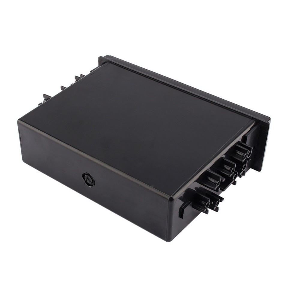 Black Double Din Dash Radio Installation Pocket Cup Holder Storage Box ...