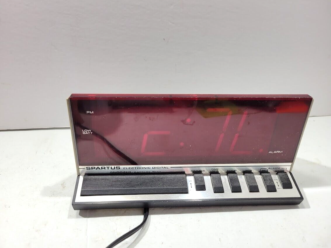 Spartus Vintage Electronic Digital Clock - 1150 | eBay