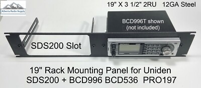 19” Rack Mounting Panel For Uniden SDS200 Scanner + BCT15X PSR600 ...