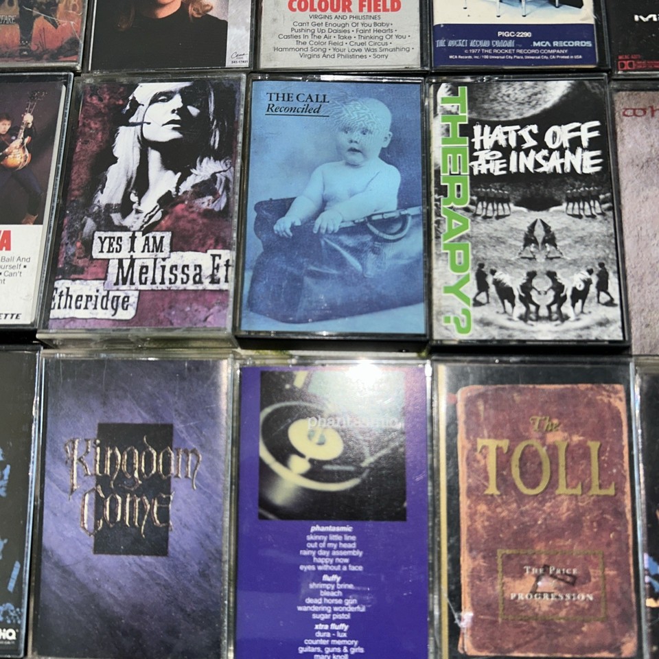 LOT 86 CASSETTE TAPE 80s METAL Hip Hop Rock Kiss INXS Exodus Tesla ...