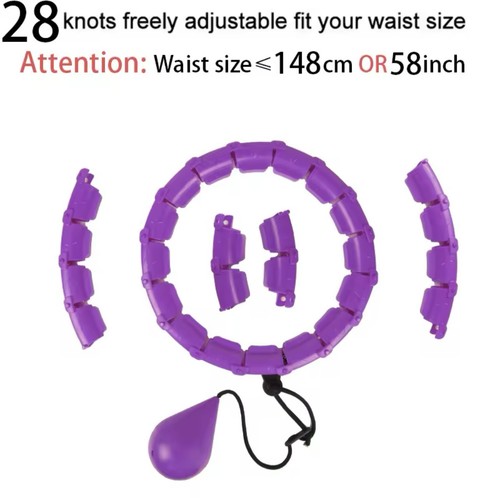 Infinity Hoop Fit Plus Size 47", Weighted Hula Hoops for Adults Weight ...