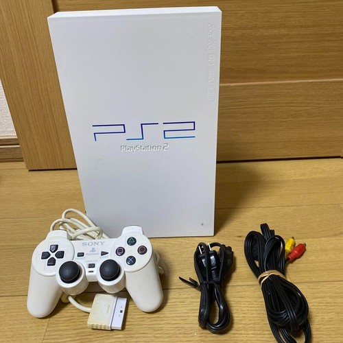SONY PS2 PlayStation 2 SCPH-55000 White Console Set Japanese NTSC-J ...