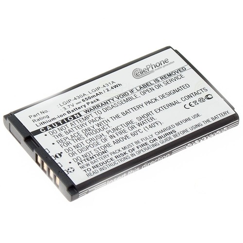 3.7V Battery Li-Ion LG KP110 KP170 KP200 KP202 KP202i KP210 Aries KP215 ...