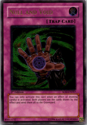 2004 #SOD-EN057 Null And Void 1st Edition UTR Ultimate Rare | eBay