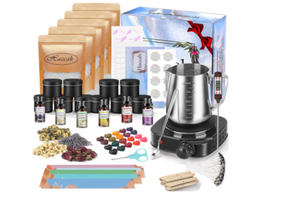Complete Candle Making Kit with Wax Melter, Making Supplies,DIY Arts ...