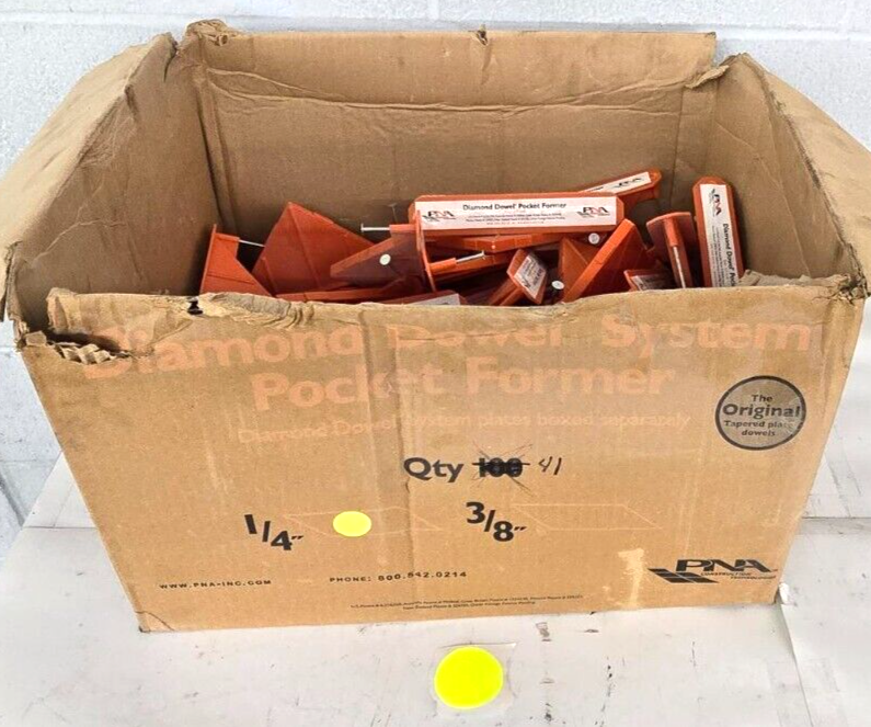 PNA 1/4" DIAMOND DOWEL POCKET FORMER 8” X 3-5/8" X1-1/2"; LOT OF 41 | eBay