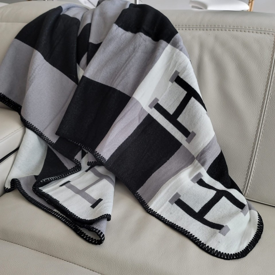 NEW Cashmere Monogram Home Decor Blankets & Throw Blankets Gifts Decor ...