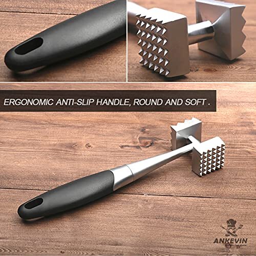 Meat Tenderizer Dual-Sided Nails Meat Mallet Meat Hammer Used for Steak ...