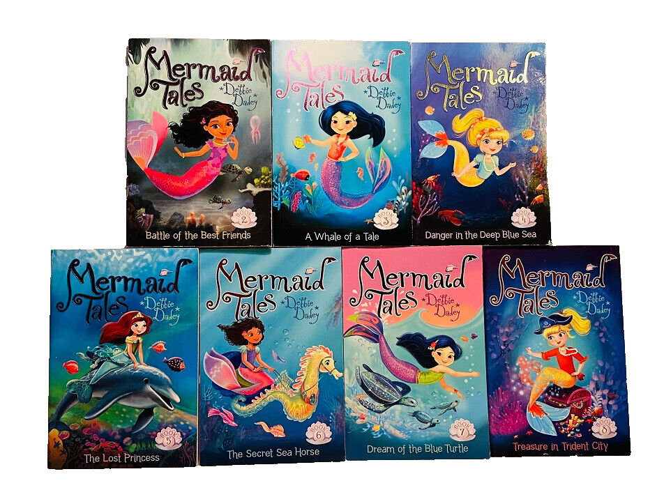 Lot of 7 Mermaid Tales MerGirl Shelly Books #'s 2 3 4 5 6 7 & 8 by ...