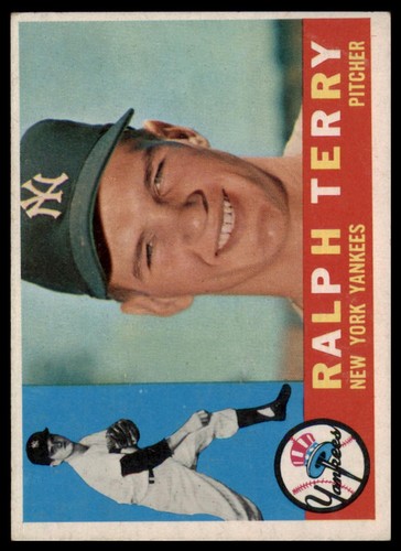 1960 Topps Ralph Terry #96 Set break ExMint | eBay