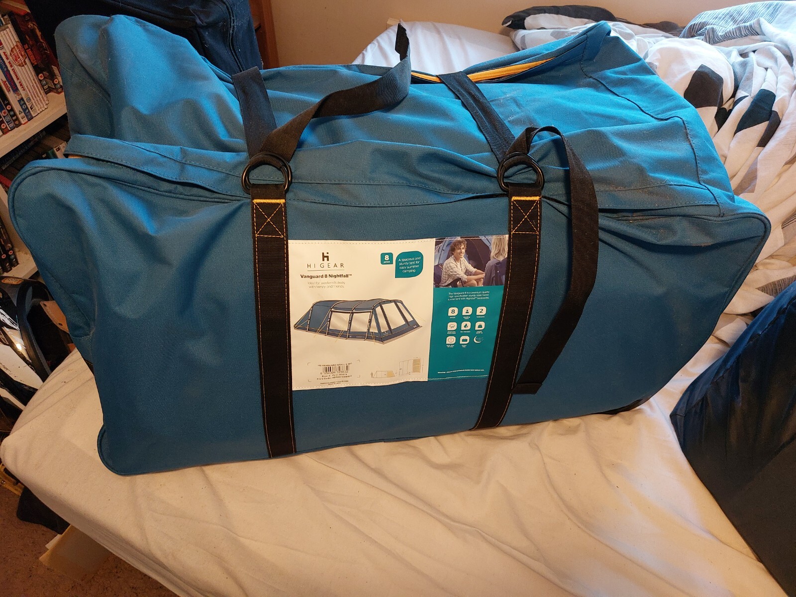 Hi Gear Vanguard 8 Person Nightfall Tent. With Porch & Carpet ...