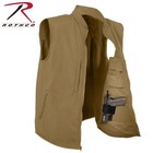 Rothco Concealed Carry Soft Shell Vest - Men's Coyote Brown CCW ...