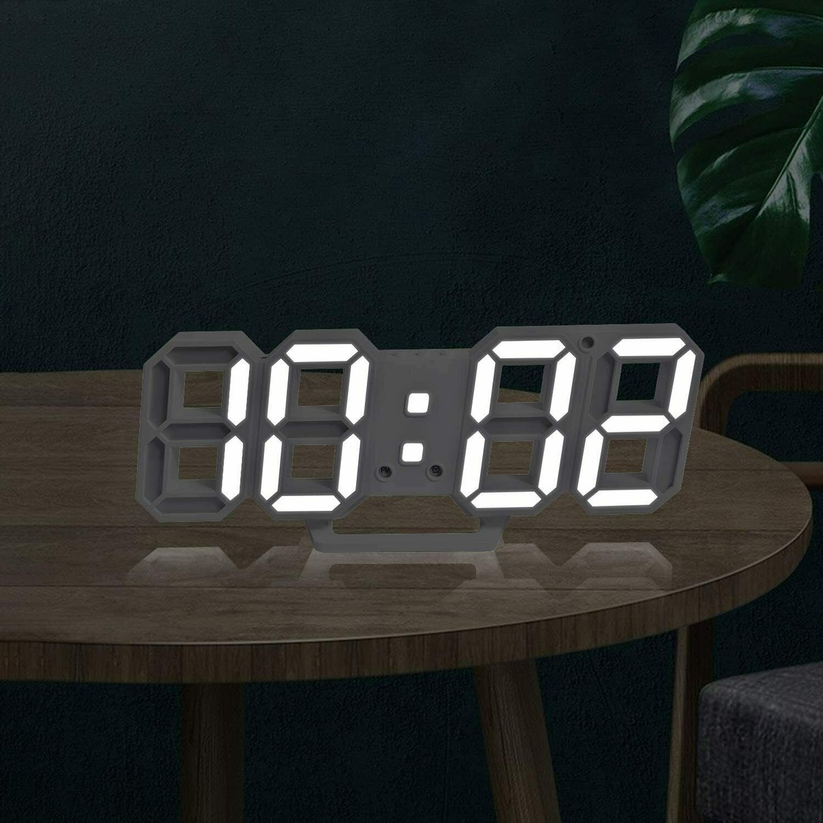 3d Digital Clock Screensaver All Screen Smartphone Mockup Isolated On