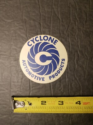 CYCLONE AUTOMOTIVE PRODUCTS VINTAGE AUTOMOTIVE DRAG RACING DECAL ...