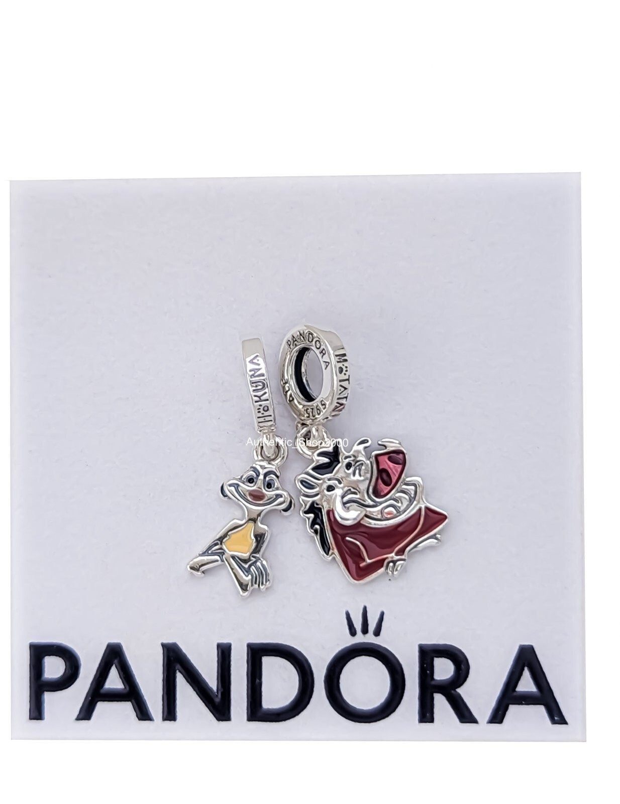 New 100% PANDORA Disney The Lion King Timon & Pumbaa Splittable Charm ...
