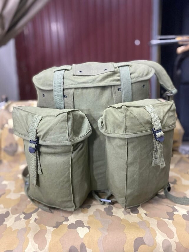 South Vietnamese Cotton Canvas Backpack ARVN Rucksack X Frame ...