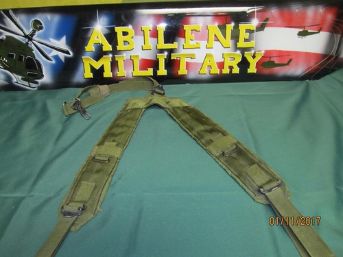 US ARMY MILITARY OD ALICE SUSPENDERS LC1 LC-2 LBE Y-SHOULDER HARNESS ...