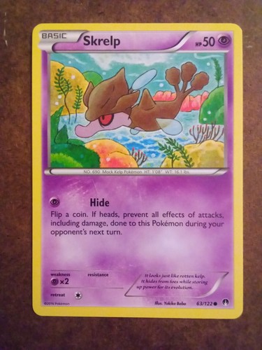 Skrelp 63/122 Basic Common BREAKPoint Pokemon Card LP | eBay