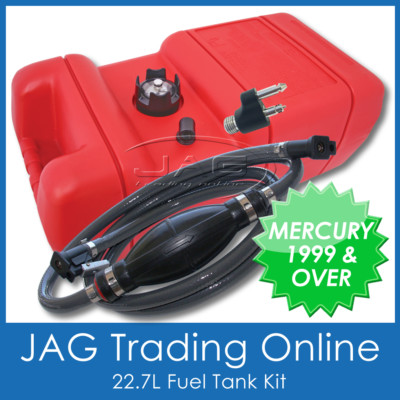 BOAT FUEL TANK KIT MERCURY/MARINER 1999 UP-FUEL LINE & FITTING & 22.7 ...