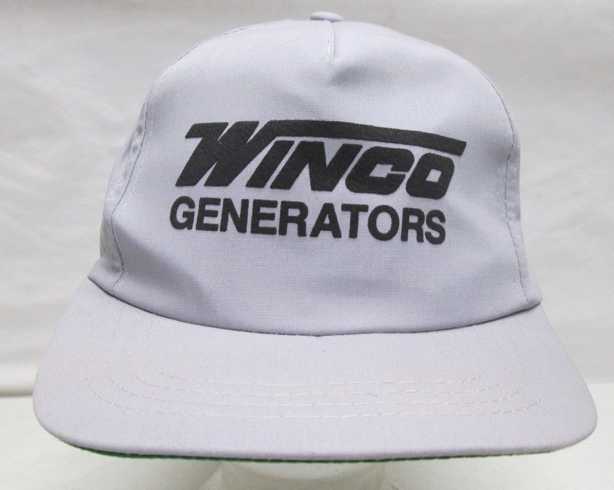 Vintage NOS Winco Generators Snapback Hat Gray Black New Old Stock | eBay
