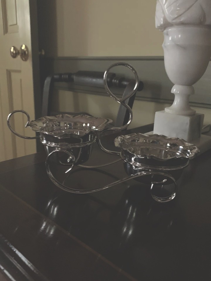 Vintage ISRAEL FREEMAN & SON LTD (IFS) Silverplate CREAMER & OPEN SUGAR ...