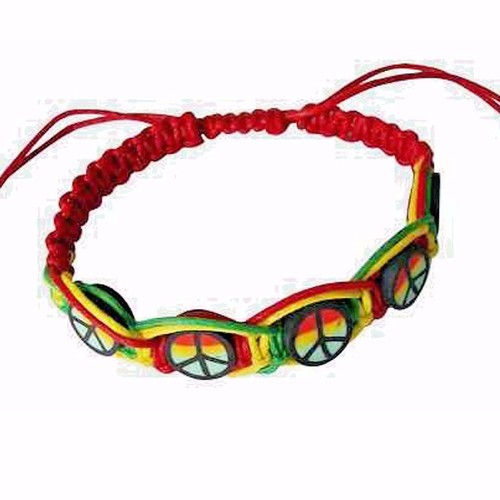 Rasta Leder Handgelenk Armband Peace Ein Liebe Hippie Negril Dub Reggae ...