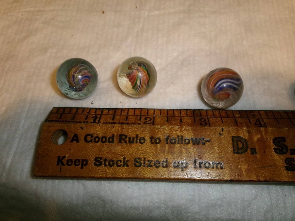 Five Antique German Handmade Swirl Marbles 3/4" | eBay