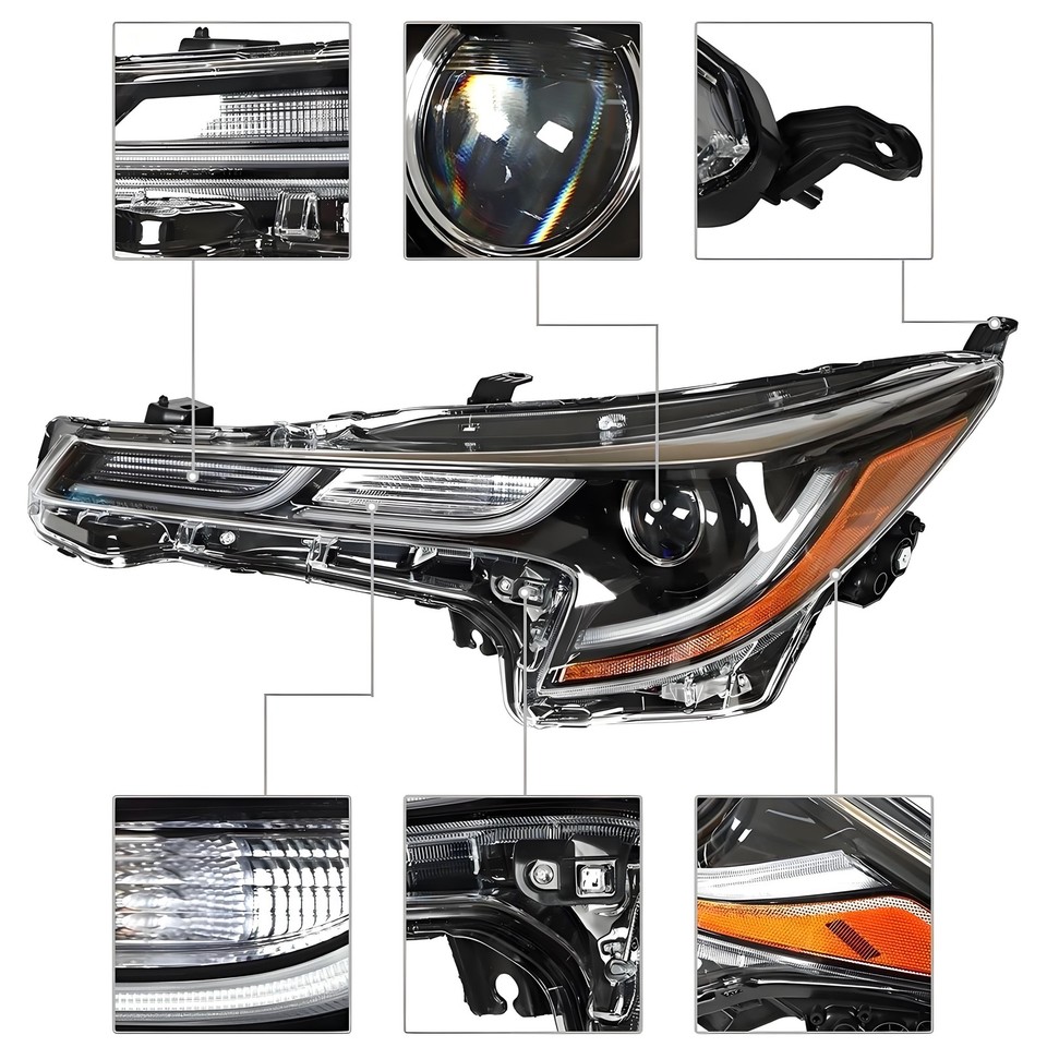 PAIR/SET Full LED DRL Projector Headlamp W/Bulb For Corolla SE XLE XSE ...