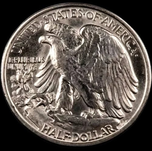 1933-S Walking Liberty Half Dollar - Choice Almost Uncirculated AU - 90 ...