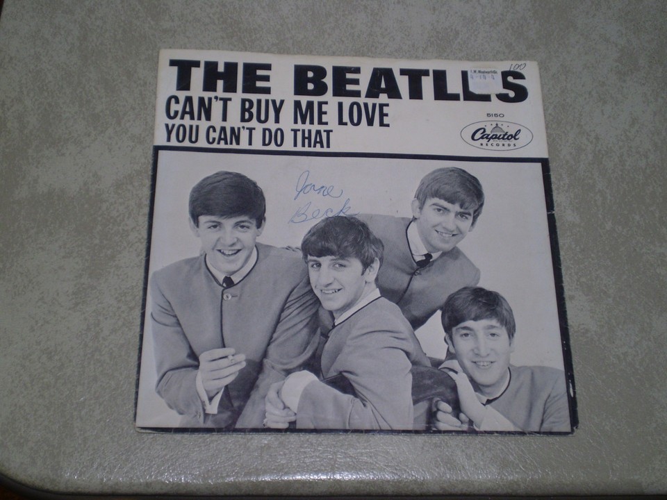 BEATLES CANT BUY ME LOVE PIC SLEEVE/45 RPM RARE CAPITOL 5150 | eBay