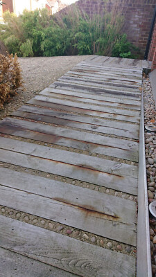Non-Slip Timber Railway Sleeper Pathway Garden Landscape slippery ...