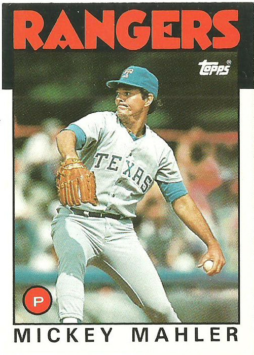 MICKEY MAHLER TEXAS RANGERS #68T - TOPPS TRADED NM-MT 1986 | eBay