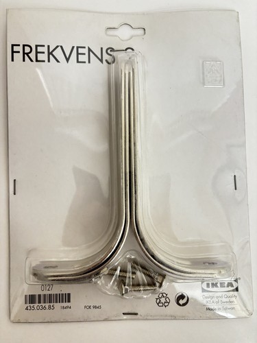IKEA Frekvens 2 Stainless Steel Support Fixture for Curtain Wire Sealed ...