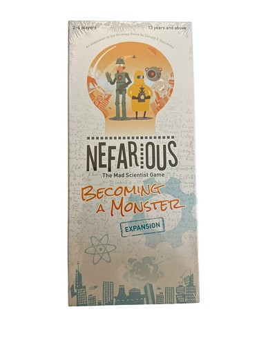 USAopoly Nefarious Mad Scientist Game Becoming a Monster Expansion Pack Sealed 700304048301| eBay