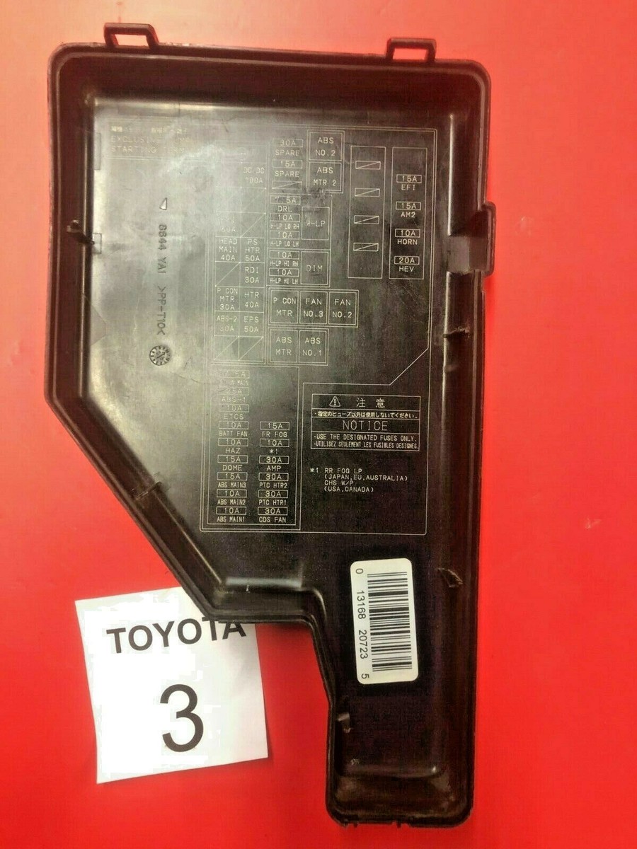 2004 Toyota Prius Fuse Box Diagram
