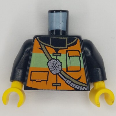 Lego Torso Fire Reflective Stripe Vest with Pockets/Shoulder Strap ...