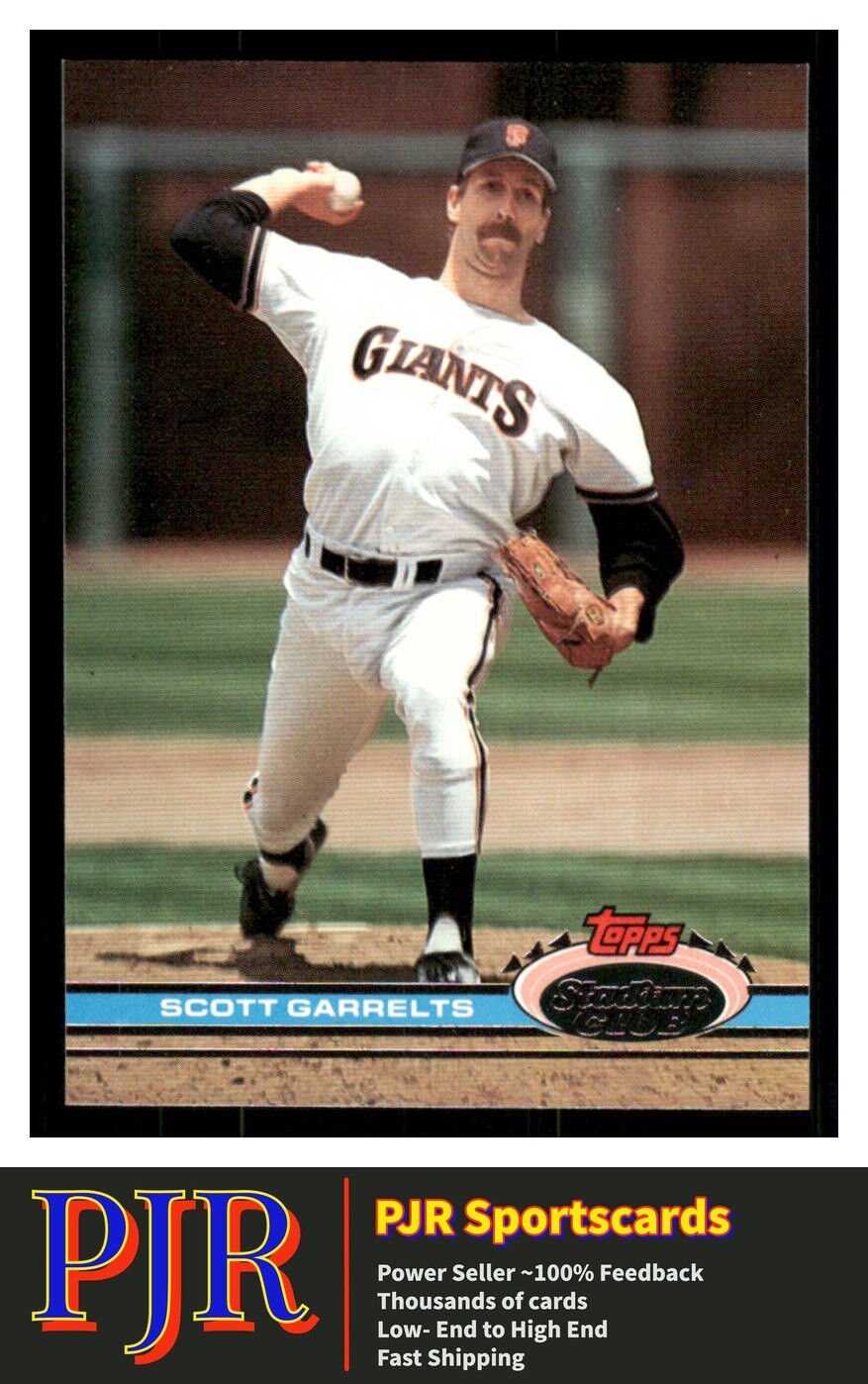 1991 Stadium Club #182a Scott Garrelts San Francisco Giants Extra 35% ...
