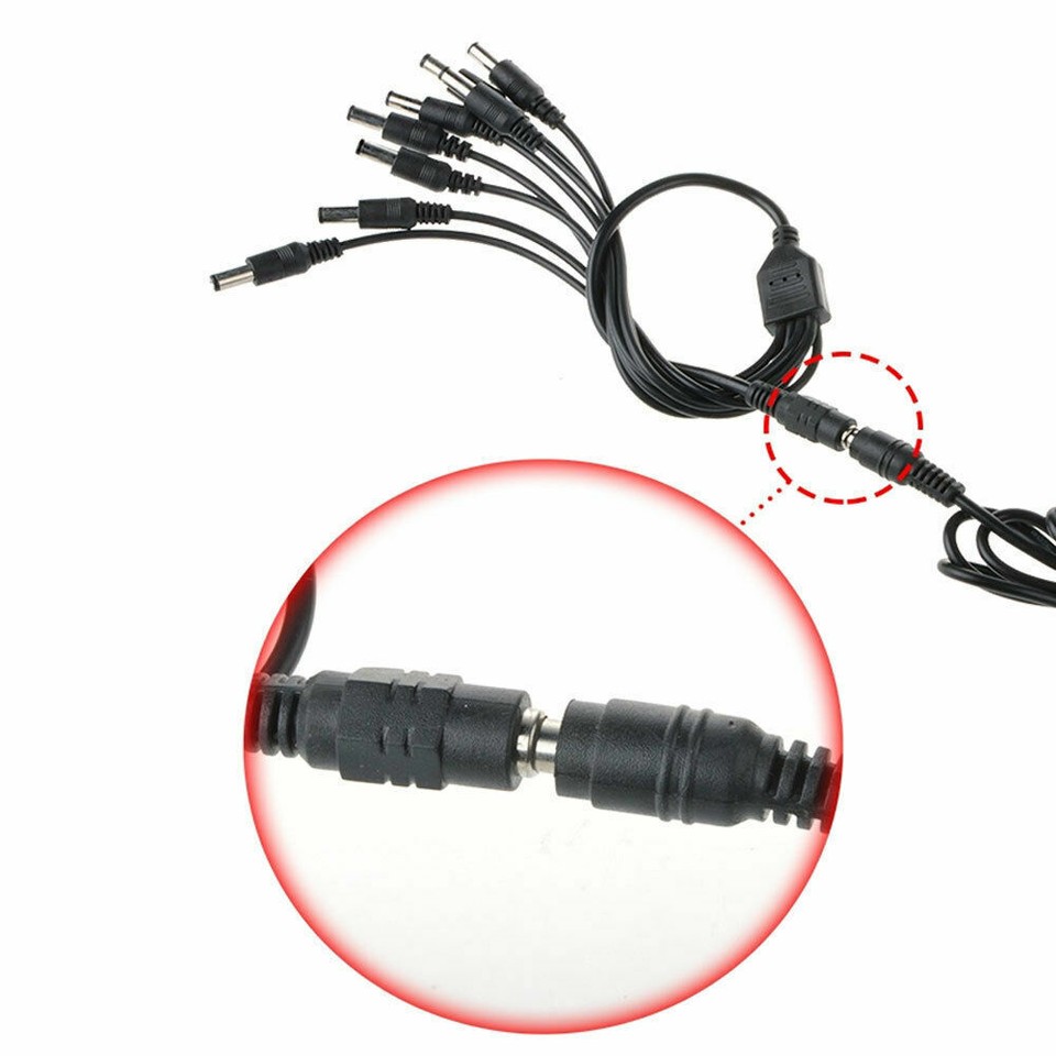 5Amp Power Adapter with 8 way splitter for Lorex Cameras Charger Supply ...