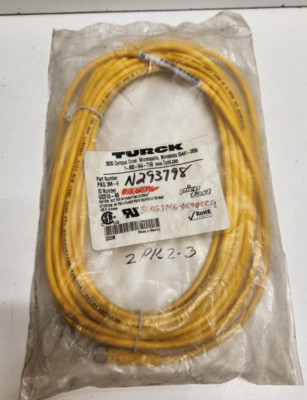 NEW OLD STOCK! TURCK M8 PICOFAST 6 METER 4-PIN CORDSET PKG-3M-6 U2515 ...