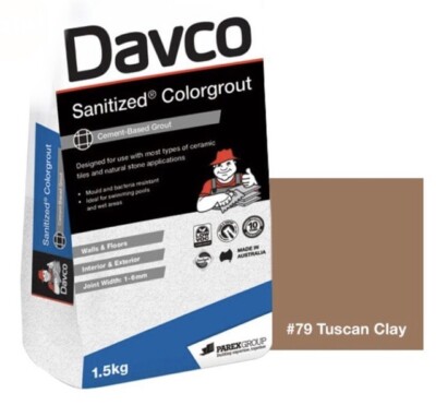 Davco #79 Tuscan Clay 1.5Kg Sanitized® Colorgrout | eBay