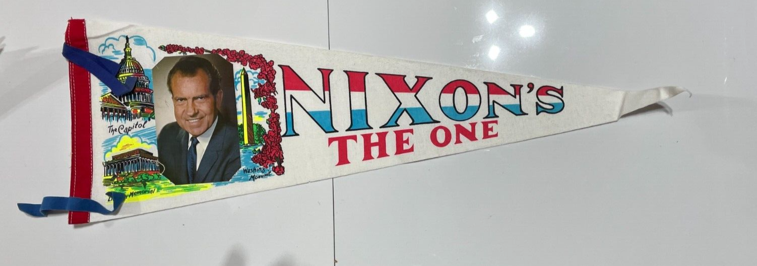 RICHARD M. NIXON PRESIDENTIAL VINTAGE POLITICAL PENNANT MINT | eBay
