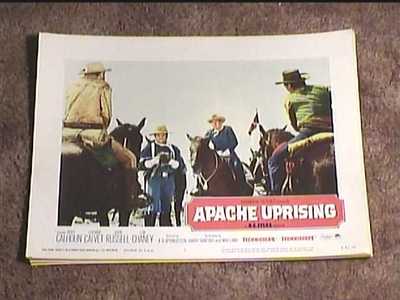 APACHE UPRISING 1966 LOBBY CARD #7 WESTERN | eBay