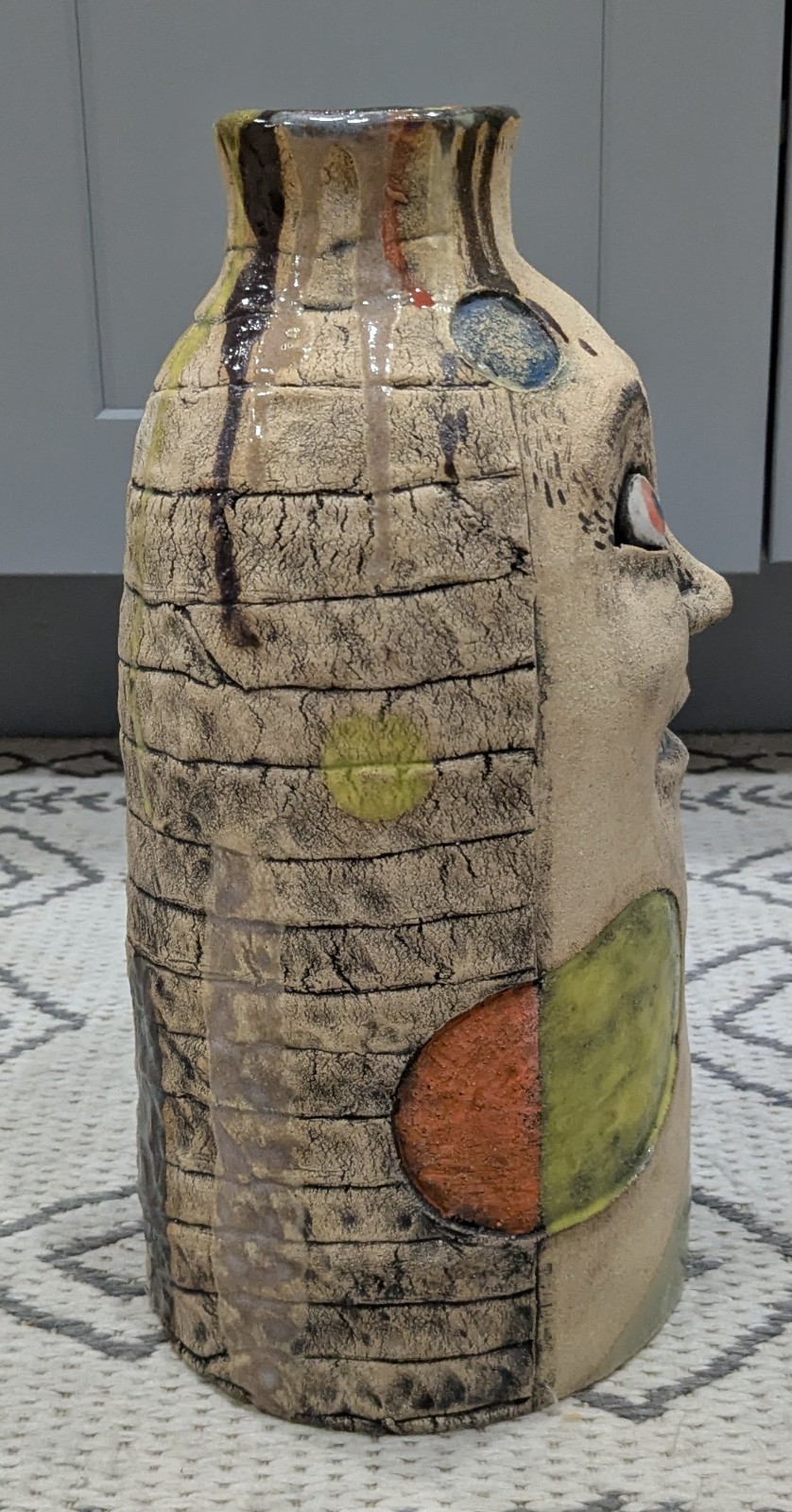 Gina Tibbot 13” Tall Ceramic Jar In T1 Sculptural Clay | eBay
