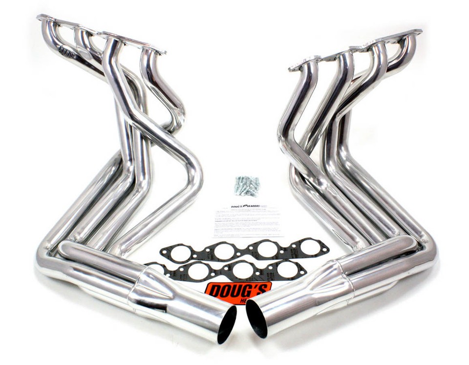 BBC Side Mount Headers - Silver - 63-82 Vette | eBay