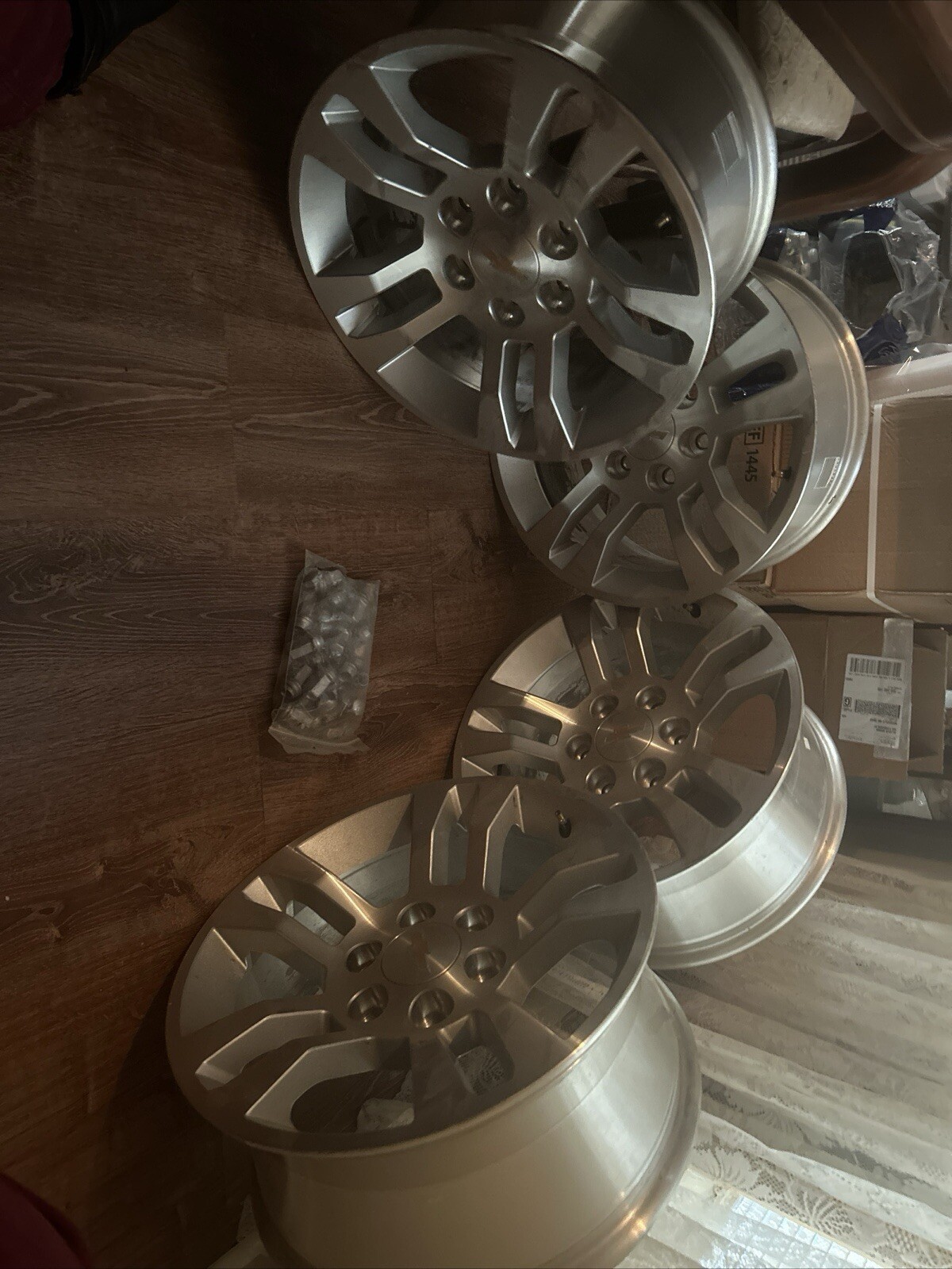 FOUR (4) 2015-2019 Chevrolet Silverado 1500 18x8-1/2 Alloy 5 Spoke ...