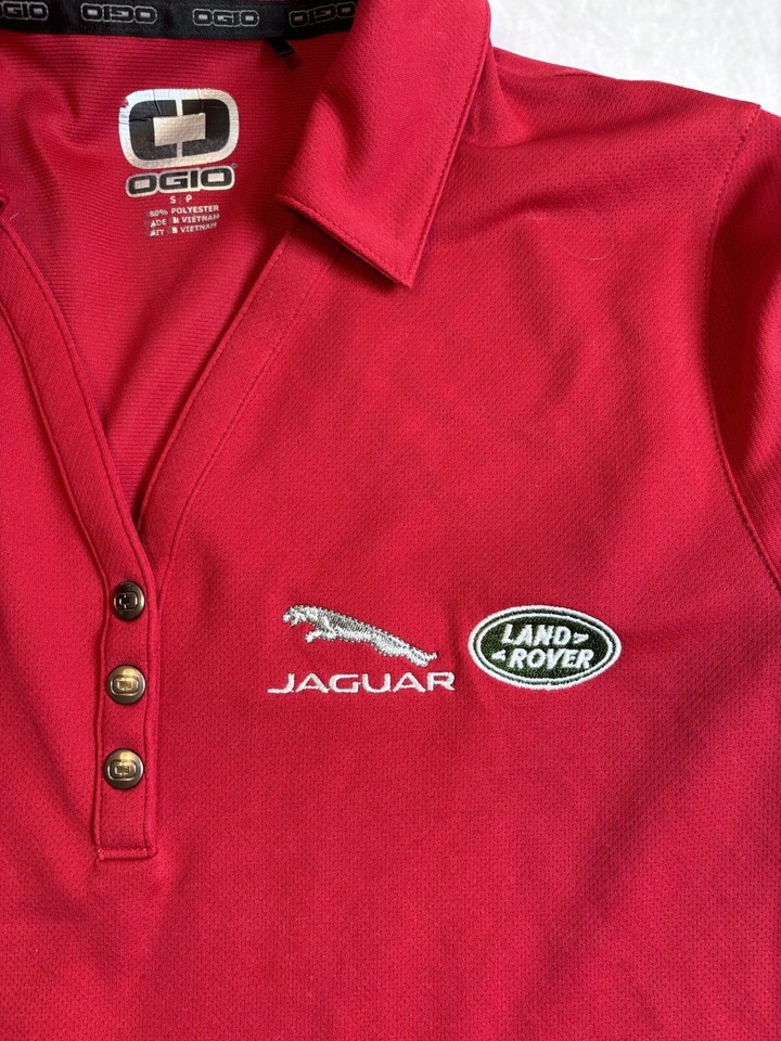 OGIO Jaguar Land Rover Las Vegas Red Short Sleeve Polo Shirt Women's ...