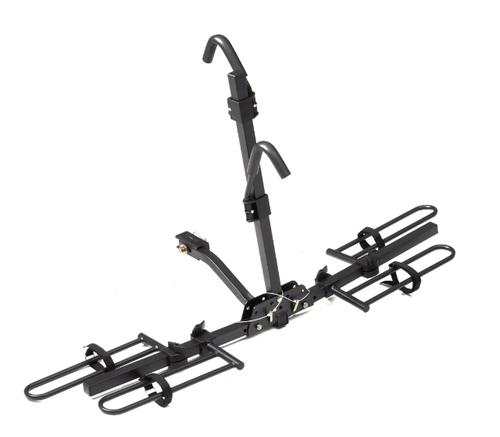 Foldable Hitch-Mount Platform 2-Bike Car Rack Locking Pin Adjustable ...