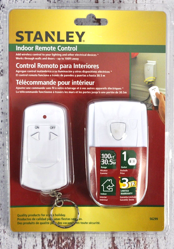 Stanley Indoor Remote Control Power Saving Wireless Remote 56299 100ft ...