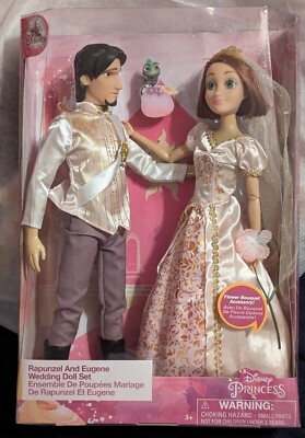 Disney Store Tangled Ever After Rapunzel And Eugene Wedding Doll Set | eBay